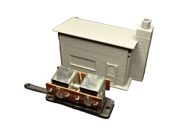 Top mounting solenoid bracket (equ. to Peco PL-12) with hut – HobbyTrax