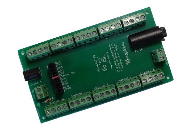 12V switchable power distribution board Mk 2 – HobbyTrax